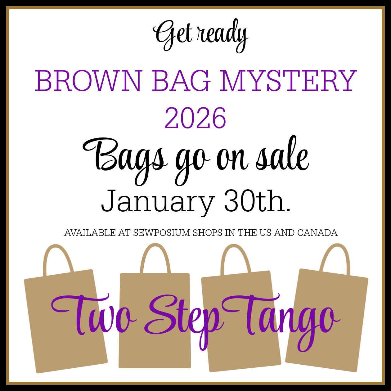 2026 Brown Bag Mystery - Custom Backing Kit – Quilting Mayhem
