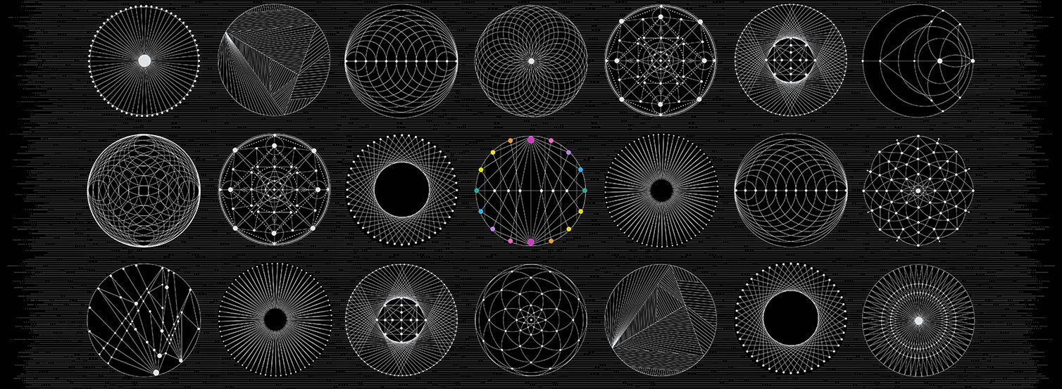 40 - 108" Wideback - Hypotrochoid - Night – Quilting Mayhem